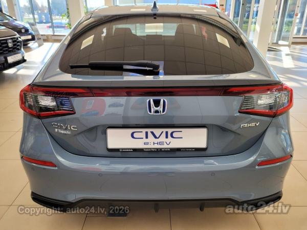Grey Honda Civic 2024 in Parnu, with an engine capacity of 2.00 L and mileage of 0 thousand km for 33999 €, photo 6 on AUTOMOTO.COM.LV