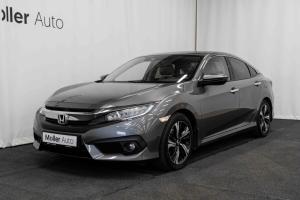 Grey Honda Civic 2018 in Tallinn, with an engine capacity of 1.50 L and mileage of 121 thousand km for 14500 €, photo  on AUTOMOTO.COM.LV