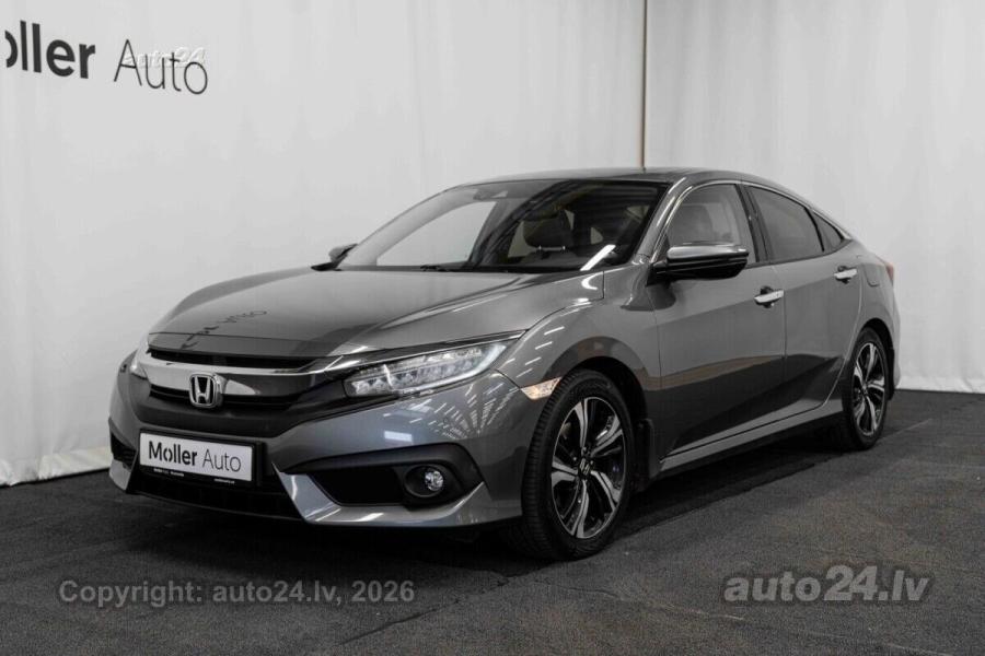 Grey Honda Civic 2018 in Tallinn, with an engine capacity of 1.50 L and mileage of 121 thousand km for 14500 €, photo 1 on AUTOMOTO.COM.LV