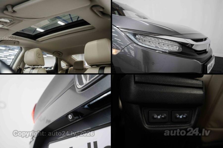 Grey Honda Civic 2018 in Tallinn, with an engine capacity of 1.50 L and mileage of 121 thousand km for 14500 €, photo 16 on AUTOMOTO.COM.LV