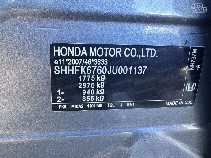 Honda Civic 2019 Viļņa, ar dzinēja tilpumu 1.00 L un nobraukumu 154 tūkst. km par 10950 €, foto 21 vietnē AUTOMOTO.COM.LV