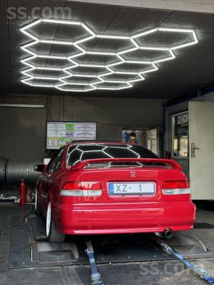 Red Honda Civic 1999 in Riga, with an engine capacity of 1.60 L and mileage of 259 thousand km for 15500 €, photo 12 on AUTOMOTO.COM.LV