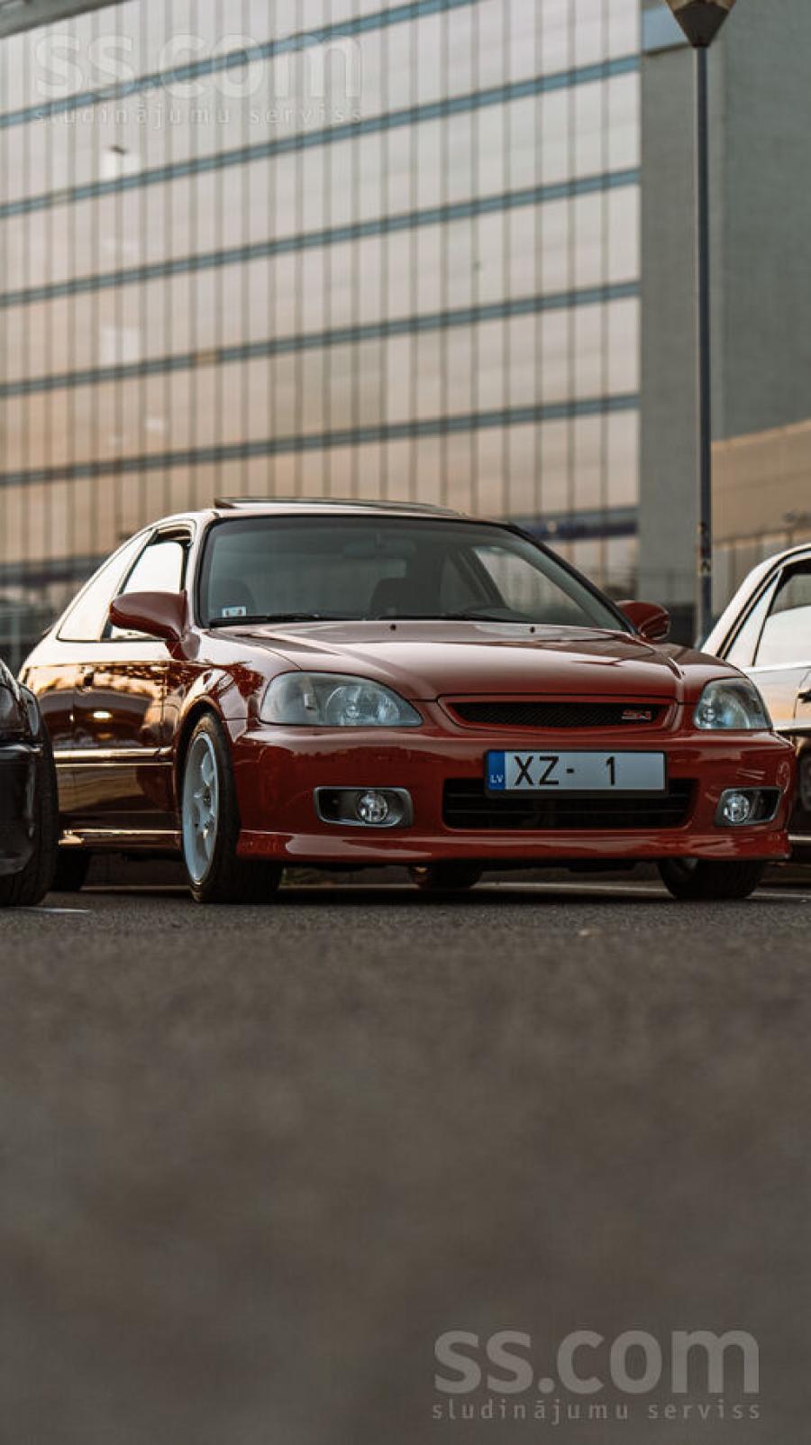 Red Honda Civic 1999 in Riga, with an engine capacity of 1.60 L and mileage of 259 thousand km for 15500 €, photo 14 on AUTOMOTO.COM.LV