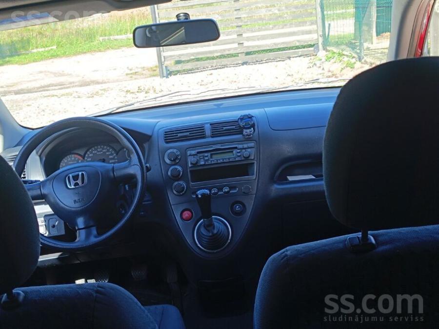Sarkans Honda Civic 2002 Ventspils, ar dzinēja tilpumu 1.60 L un nobraukumu 179 tūkst. km par 1350 €, foto 8 vietnē AUTOMOTO.COM.LV