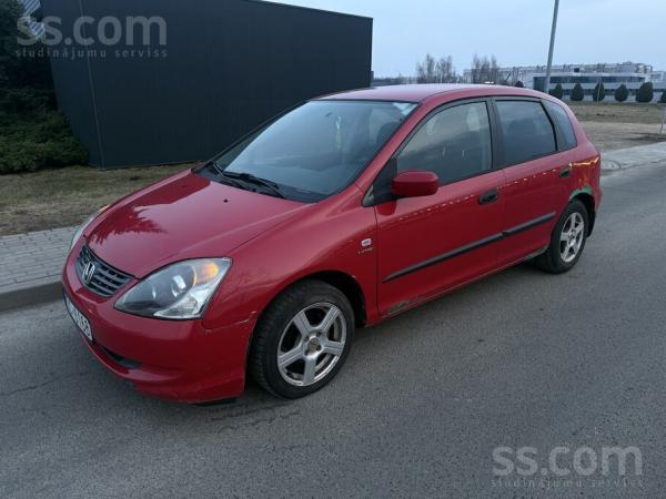 Sarkans Honda Civic 2003 Rīga, ar dzinēja tilpumu 1.60 L un nobraukumu 294 tūkst. km par 310 €, foto 2 vietnē AUTOMOTO.COM.LV
