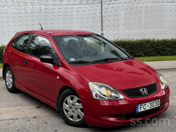 Sarkans Honda Civic 2004 Rīga, ar dzinēja tilpumu 1.60 L un nobraukumu 286 tūkst. km par 1000 €, foto 3 vietnē AUTOMOTO.COM.LV