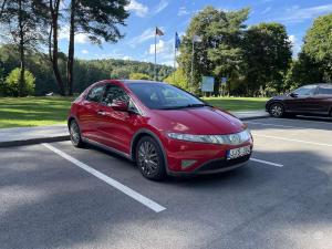 Red Honda Civic 2006 in Vilnius, with an engine capacity of 1.80 L and mileage of 241 thousand km for 1490 €, photo  on AUTOMOTO.COM.LV