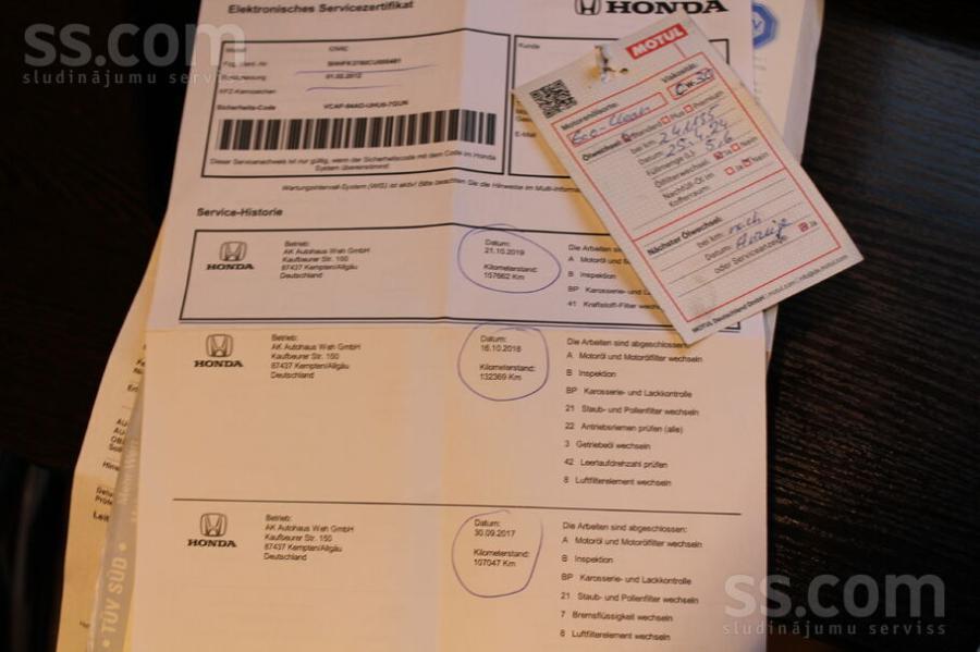 Красный Хонда Цивик 2012 в Даугавпилс, объемом двигателя 2.20 л и пробегом 248 тыс. км за 5450 €, фото 22 на AUTOMOTO.COM.LV