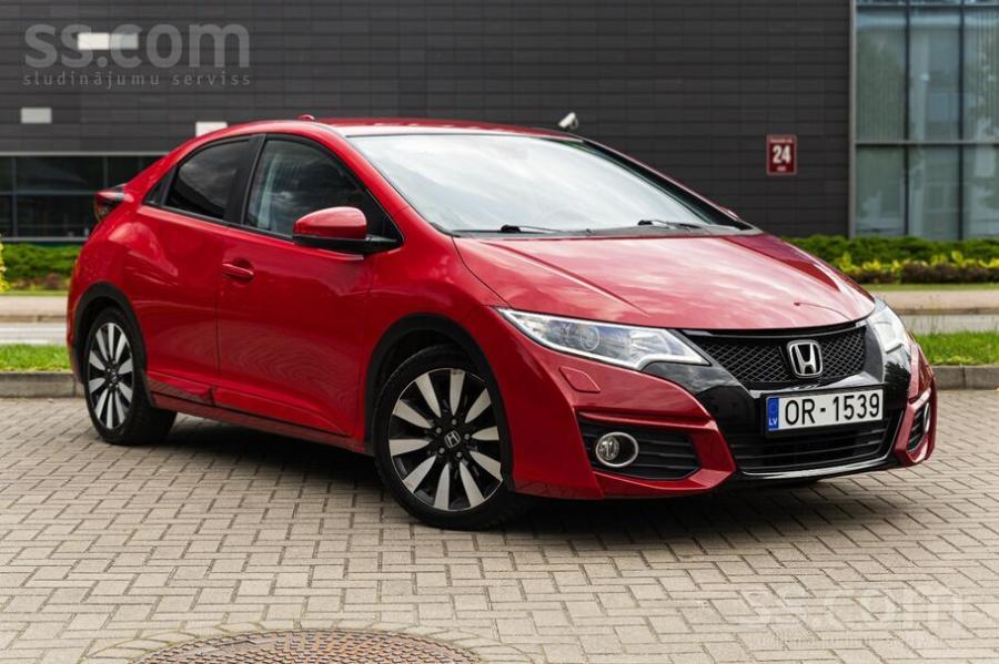 Sarkans Honda Civic 2016 Rīga, ar dzinēja tilpumu 1.60 L un nobraukumu 200 tūkst. km par 8700 €, foto 3 vietnē AUTOMOTO.COM.LV