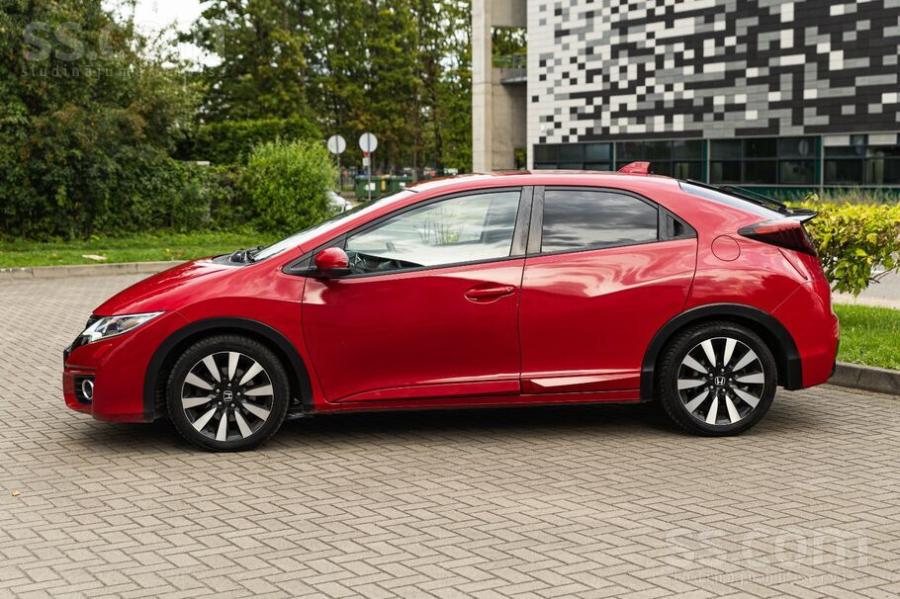 Sarkans Honda Civic 2016 Rīga, ar dzinēja tilpumu 1.60 L un nobraukumu 200 tūkst. km par 8700 €, foto 10 vietnē AUTOMOTO.COM.LV