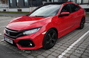 Sarkans Honda Civic 2017 Tallina, ar dzinēja tilpumu 1.00 L un nobraukumu 173 tūkst. km par 13800 €, foto  vietnē AUTOMOTO.COM.LV