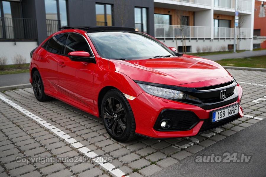Sarkans Honda Civic 2017 Tallina, ar dzinēja tilpumu 1.00 L un nobraukumu 173 tūkst. km par 13800 €, foto 4 vietnē AUTOMOTO.COM.LV