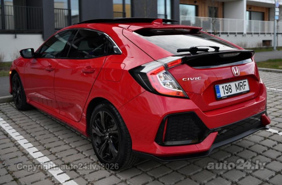 Sarkans Honda Civic 2017 Tallina, ar dzinēja tilpumu 1.00 L un nobraukumu 173 tūkst. km par 13800 €, foto 7 vietnē AUTOMOTO.COM.LV
