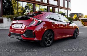 Red Honda Civic 2017 in Tallinn, with an engine capacity of 1.50 L and mileage of 217 thousand km for 13000 €, photo 5 on AUTOMOTO.COM.LV