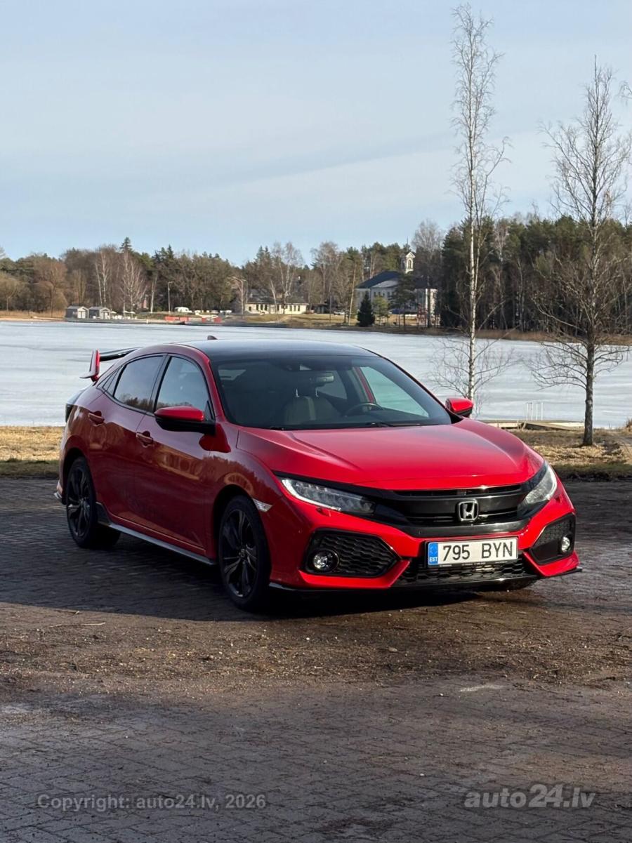 Red Honda Civic 2018 in Tartu, with an engine capacity of 1.50 L and mileage of 122 thousand km for 16900 €, photo 1 on AUTOMOTO.COM.LV