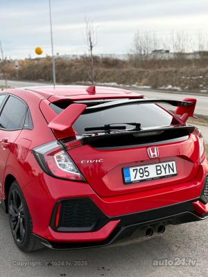 Red Honda Civic 2018 in Tartu, with an engine capacity of 1.50 L and mileage of 122 thousand km for 16900 €, photo 3 on AUTOMOTO.COM.LV