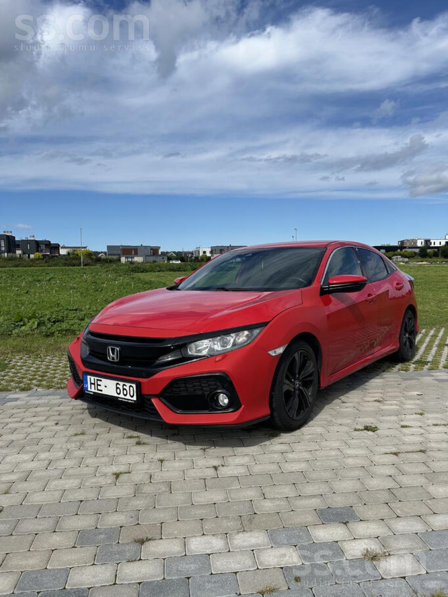 Sarkans Honda Civic 2018 Rīga, ar dzinēja tilpumu 1.00 L un nobraukumu 100 tūkst. km par 11700 €, foto 3 vietnē AUTOMOTO.COM.LV