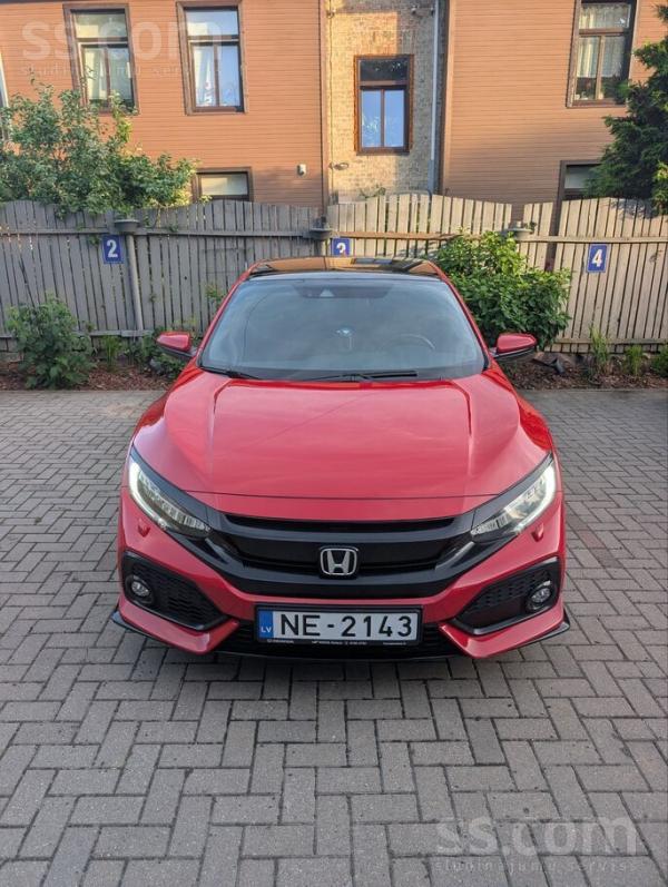 Sarkans Honda Civic 2018 Rīga, ar dzinēja tilpumu 1.50 L un nobraukumu 92 tūkst. km par 14500 €, foto 2 vietnē AUTOMOTO.COM.LV