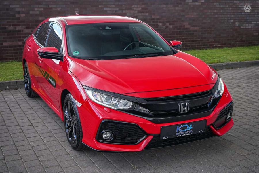 Red Honda Civic 2018 in Marijampole, with an engine capacity of 0.99 L and mileage of 119 thousand km for 11950 €, photo 3 on AUTOMOTO.COM.LV