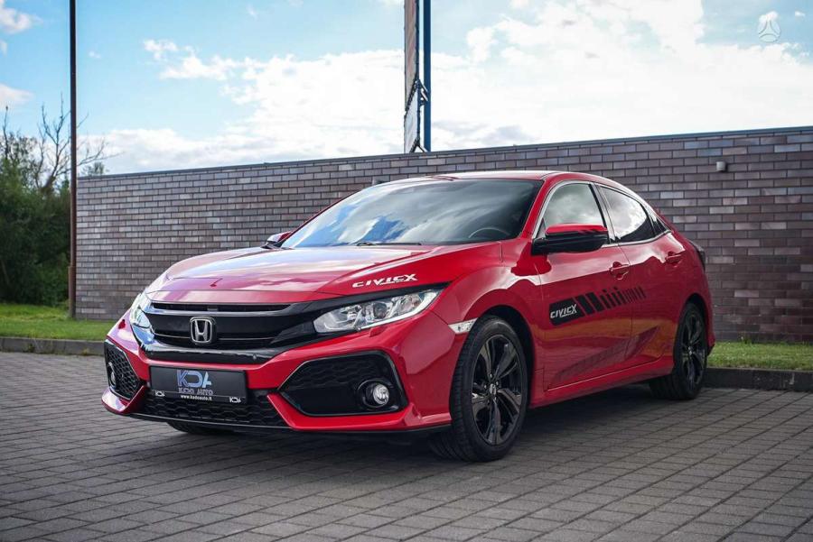 Red Honda Civic 2018 in Marijampole, with an engine capacity of 0.99 L and mileage of 119 thousand km for 11950 €, photo 6 on AUTOMOTO.COM.LV