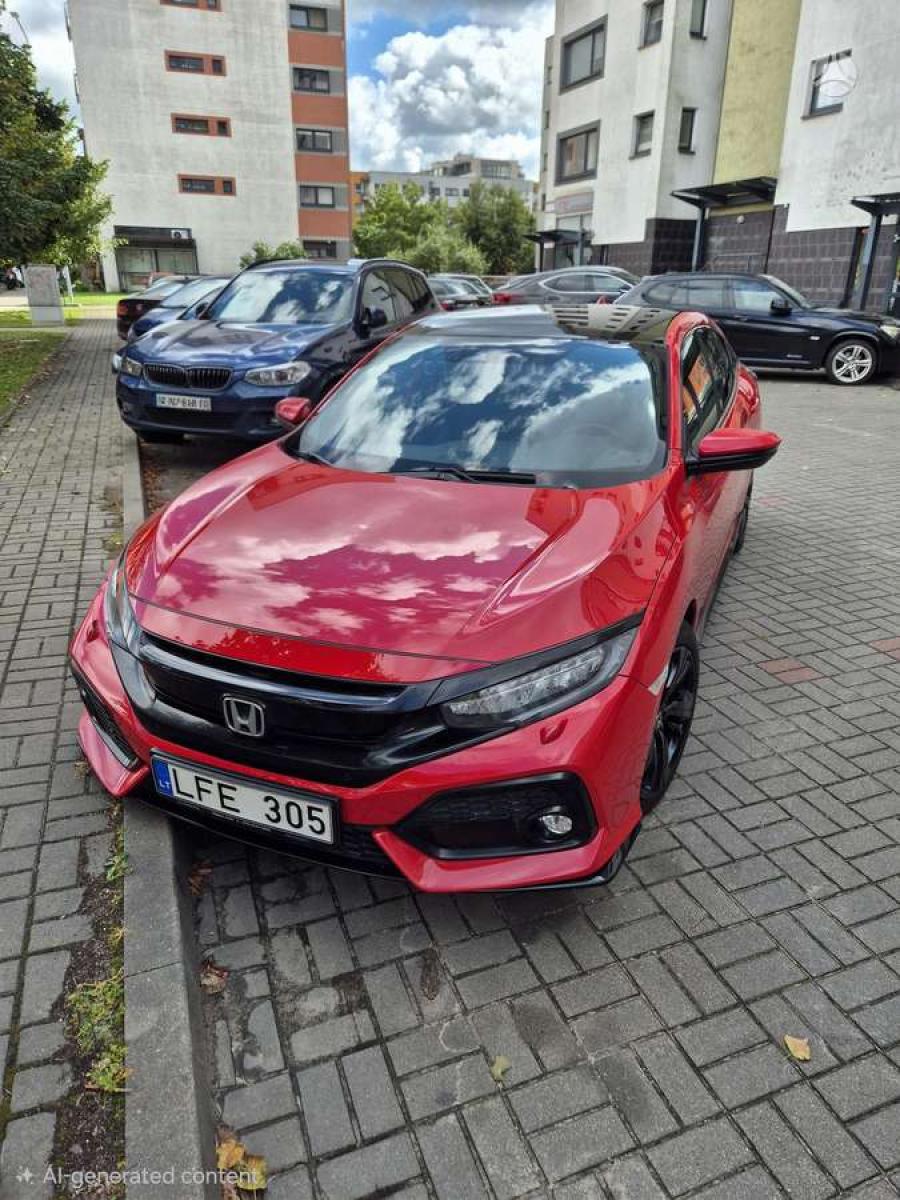Red Honda Civic 2019 in Vilnius, with an engine capacity of 1.50 L and mileage of 201 thousand km for 12000 €, photo 6 on AUTOMOTO.COM.LV