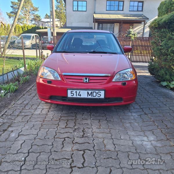 Red Honda Civic 2003 in Tallinn, with an engine capacity of 1.60 L and mileage of 113 thousand km for 1000 €, photo 2 on AUTOMOTO.COM.LV