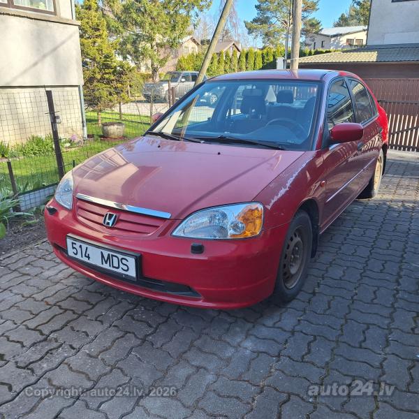 Red Honda Civic 2003 in Tallinn, with an engine capacity of 1.60 L and mileage of 113 thousand km for 1000 €, photo 3 on AUTOMOTO.COM.LV