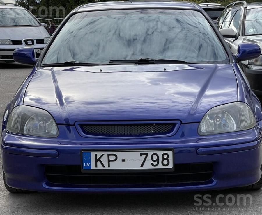Violet Honda Civic 1998 in Jelgava, with an engine capacity of 1.60 L and mileage of 270 thousand km for 4300 €, photo 1 on AUTOMOTO.COM.LV