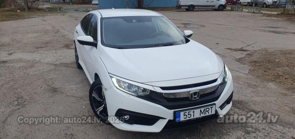 White Honda Civic 2017 in Tallinn, with an engine capacity of 1.50 L and mileage of 117 thousand km for 15300 €, photo 5 on AUTOMOTO.COM.LV
