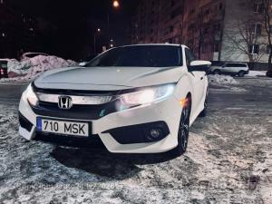 White Honda Civic 2019 in Tallinn, with an engine capacity of 1.50 L and mileage of 65 thousand km for 17490 €, photo 4 on AUTOMOTO.COM.LV