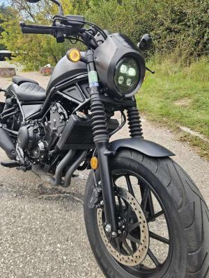 Black Honda CMX 2020 in Vilnius, with an engine capacity of 0.50 L and mileage of 19 thousand km for 4850 €, photo 11 on AUTOMOTO.COM.LV
