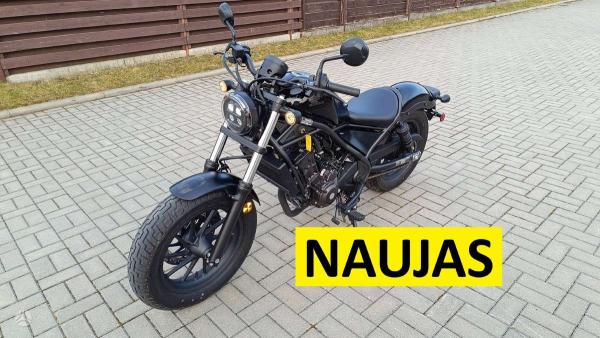 Melns Honda CMX 2024 Klaipėda, ar dzinēja tilpumu 0.25 L un nobraukumu 16 tūkst. km par 2999 €, foto 1 vietnē AUTOMOTO.COM.LV