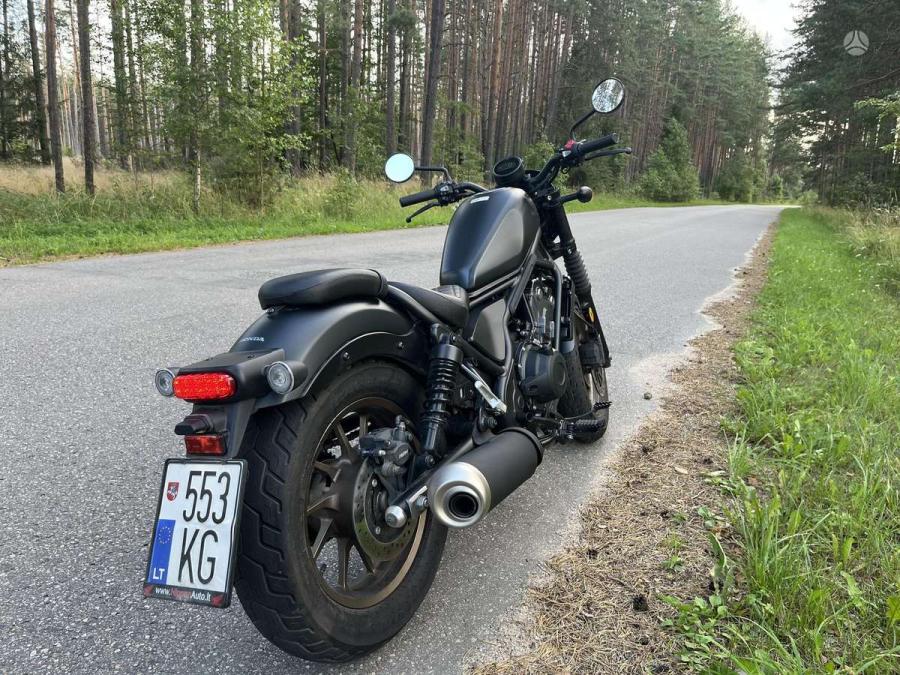 Black Honda CMX 2025 in Nemencine, with an engine capacity of 0.47 L and mileage of 6 thousand km for 6250 €, photo 9 on AUTOMOTO.COM.LV