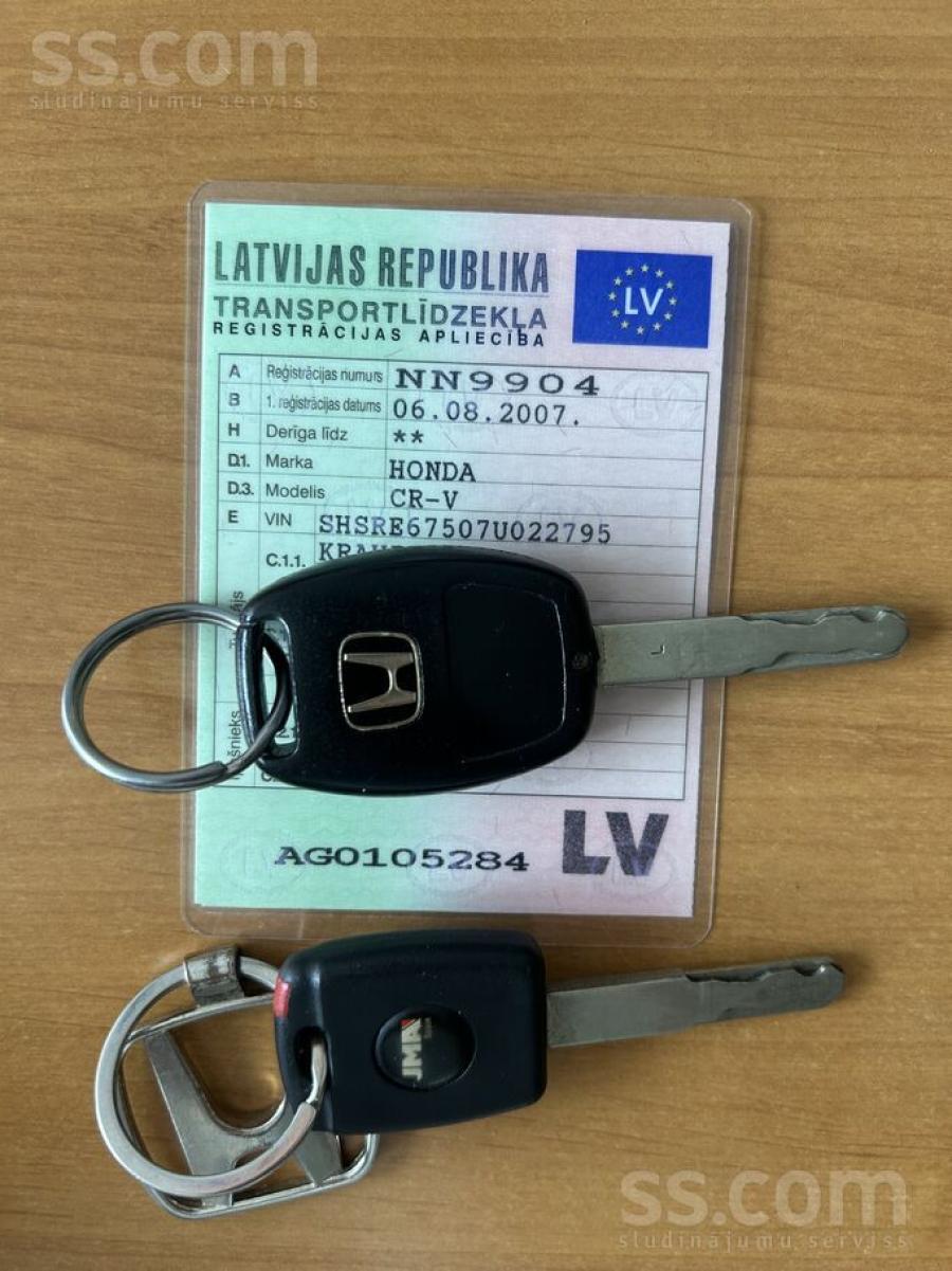 Черный Хонда СРВ 2007 в Лудза, объемом двигателя 2.20 л и пробегом 316 тыс. км за 3300 €, фото 11 на AUTOMOTO.COM.LV