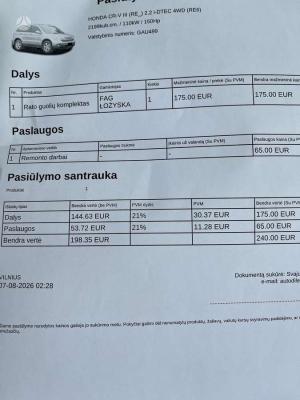 Melns Honda CR-V 2008 Viļņa, ar dzinēja tilpumu 2.20 L un nobraukumu 305 tūkst. km par 3950 €, foto 18 vietnē AUTOMOTO.COM.LV