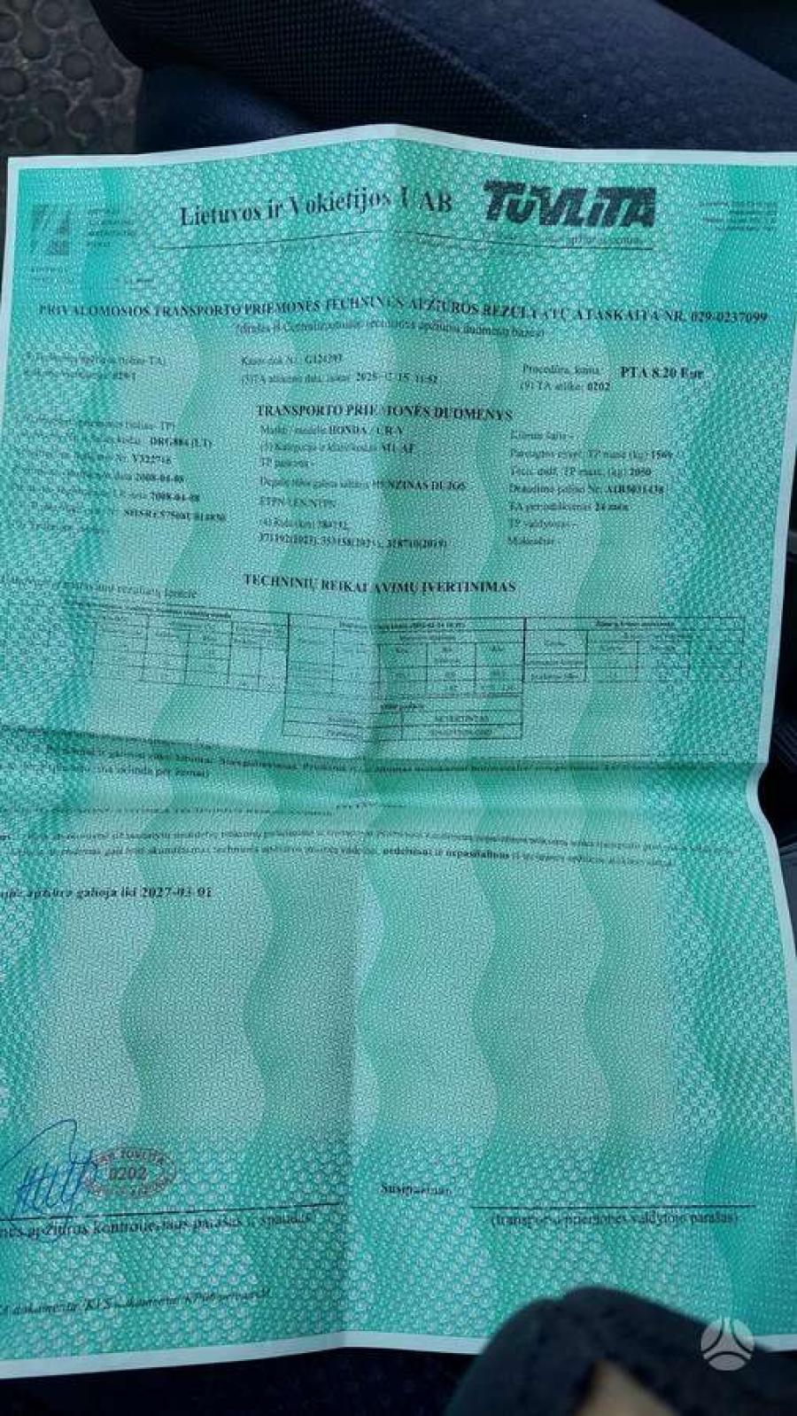 Черный Хонда СРВ 2008 в Вильнюс, объемом двигателя 2.00 л и пробегом 33 тыс. км за 3500 €, фото 19 на AUTOMOTO.COM.LV