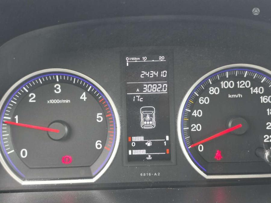 Melns Honda CR-V 2009 Kauņa, ar dzinēja tilpumu 2.20 L un nobraukumu 244 tūkst. km par 4399 €, foto 7 vietnē AUTOMOTO.COM.LV