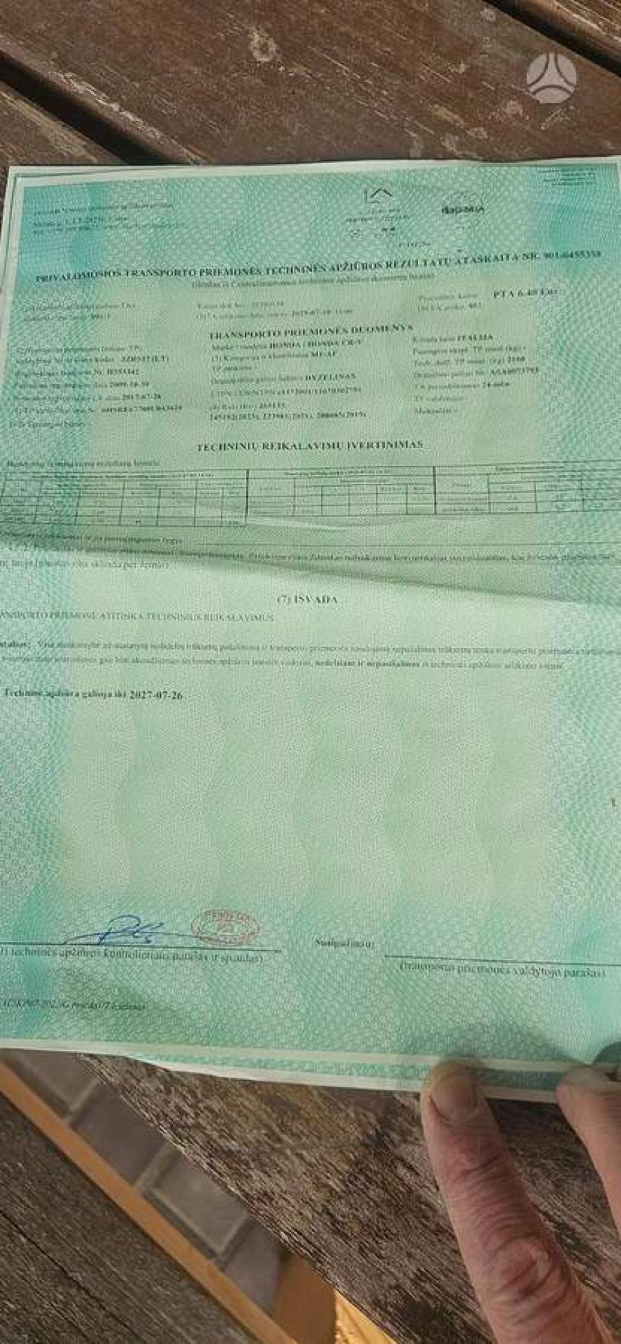 Черный Хонда СРВ 2009 в Утена, объемом двигателя 2.20 л и пробегом 274 тыс. км за 4900 €, фото 21 на AUTOMOTO.COM.LV