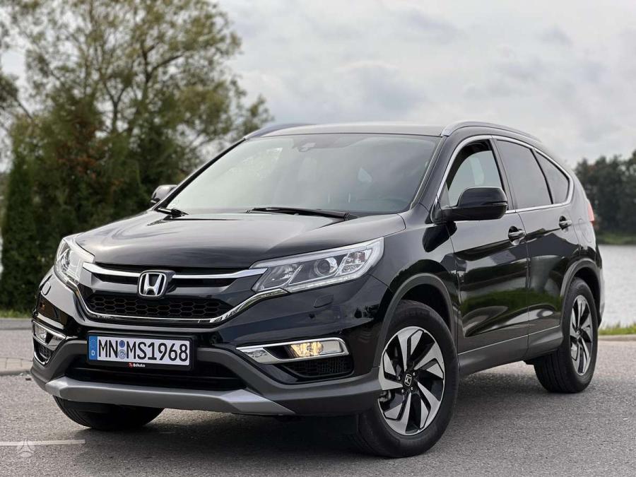 Melns Honda CR-V 2016 Utena, ar dzinēja tilpumu 1.60 L un nobraukumu 248 tūkst. km par 12300 €, foto 5 vietnē AUTOMOTO.COM.LV