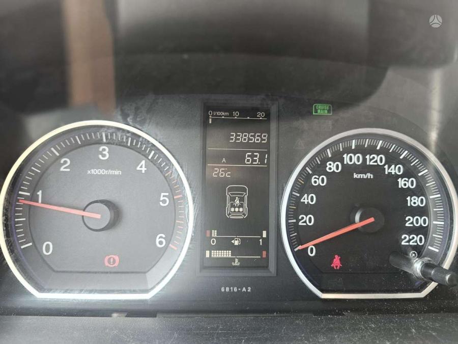 Melns Honda CR-V 2007 Panevēža, ar dzinēja tilpumu 2.20 L un nobraukumu 339 tūkst. km par 3900 €, foto 12 vietnē AUTOMOTO.COM.LV