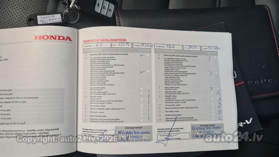 Melns Honda CR-V 2021 Tartu, ar dzinēja tilpumu 2.00 L un nobraukumu 143 tūkst. km par 24990 €, foto 24 vietnē AUTOMOTO.COM.LV