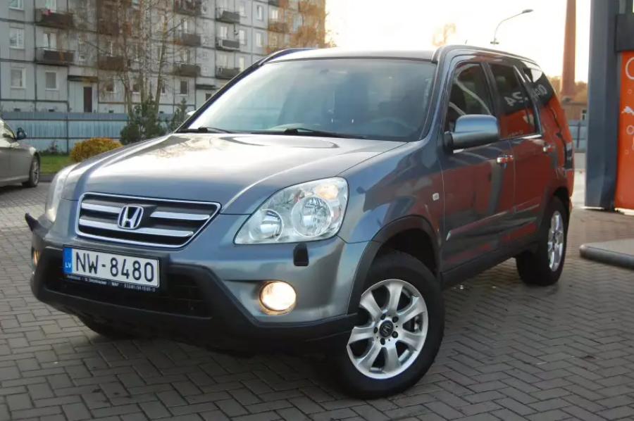 Blue Honda CR-V 2005 in Jekabpils, with an engine capacity of 2.20 L and mileage of 288 thousand km for 4600 €, photo 1 on AUTOMOTO.COM.LV