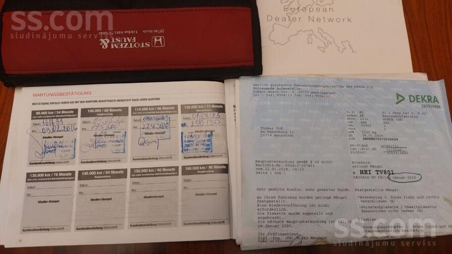 Синий Хонда СРВ 2009 в Даугавпилс, объемом двигателя 2.20 л и пробегом 0 тыс. км за 5950 €, фото 23 на AUTOMOTO.COM.LV