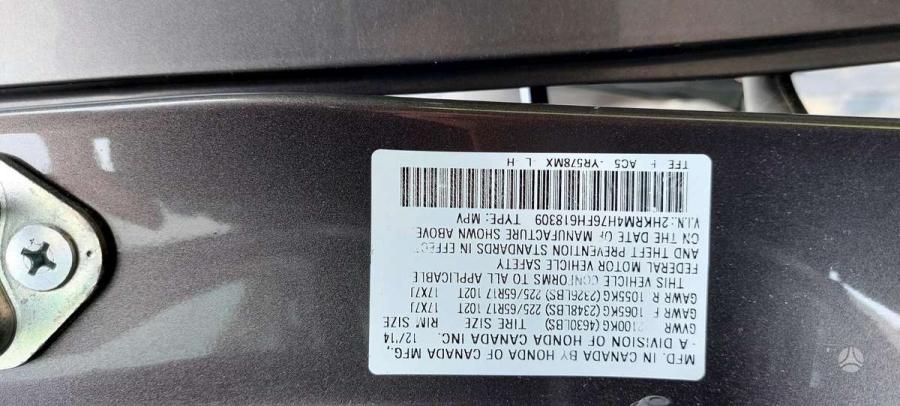 Brūns Honda CR-V 2015 Mažeikiai, ar dzinēja tilpumu 2.36 L un nobraukumu 161 tūkst. km par 12100 €, foto 1 vietnē AUTOMOTO.COM.LV