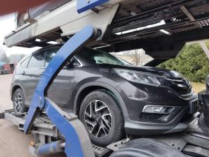 Brown Honda CR-V 2017 in Utena, with an engine capacity of 1.60 L and mileage of 249 thousand km for 10800 €, photo 20 on AUTOMOTO.COM.LV