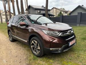 Brown Honda CR-V 2018 in Varena, with an engine capacity of 1.50 L and mileage of 240 thousand km for 17500 €, photo  on AUTOMOTO.COM.LV