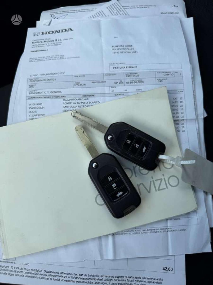 Хонда СРВ 2016 в Вильнюс, объемом двигателя 1.60 л и пробегом 114 тыс. км за 14999 €, фото 21 на AUTOMOTO.COM.LV