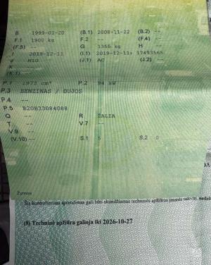Зеленый Хонда СРВ 1999 в Вильнюс, объемом двигателя 1.97 л и пробегом 365 тыс. км за 1650 €, фото 10 на AUTOMOTO.COM.LV
