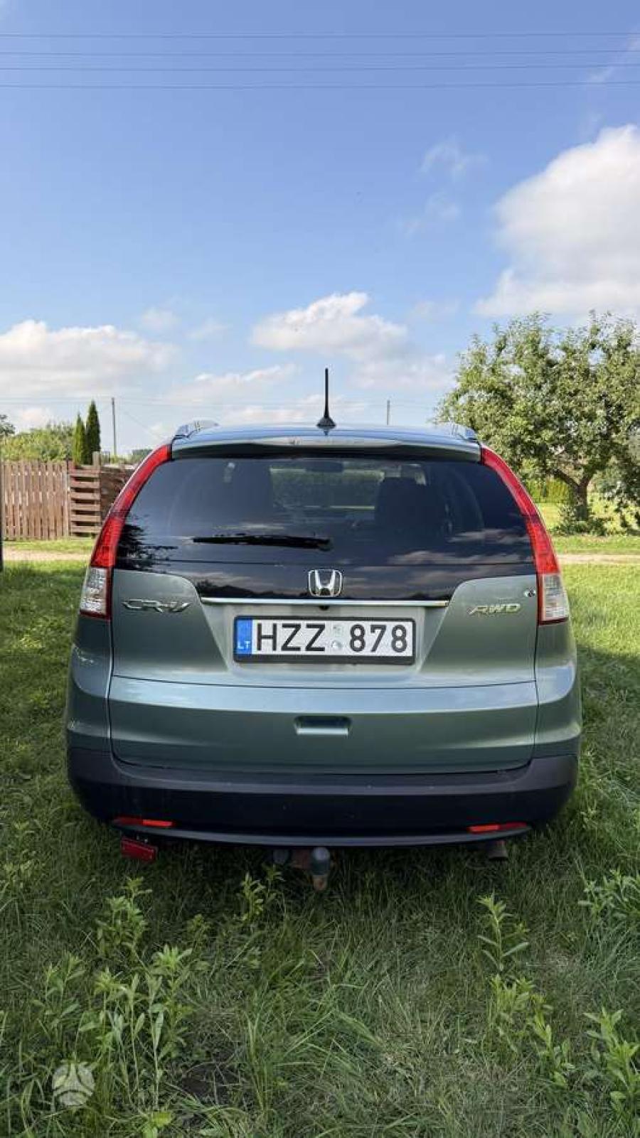 Green Honda CR-V 2012 in Panevezys, with an engine capacity of 2.35 L and mileage of 190 thousand km for 9500 €, photo 6 on AUTOMOTO.COM.LV