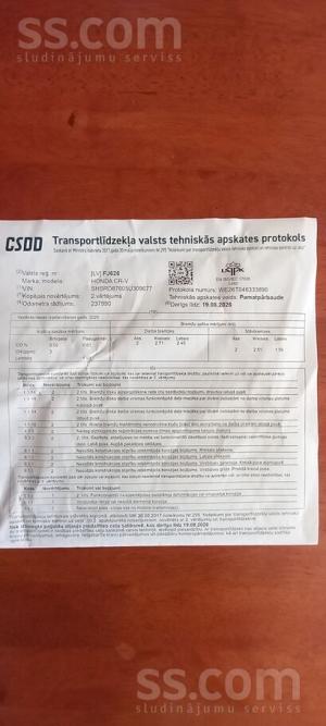 Серый Хонда СРВ 2005 в Кулдига, объемом двигателя 2.00 л и пробегом 240 тыс. км за 1100 €, фото 9 на AUTOMOTO.COM.LV
